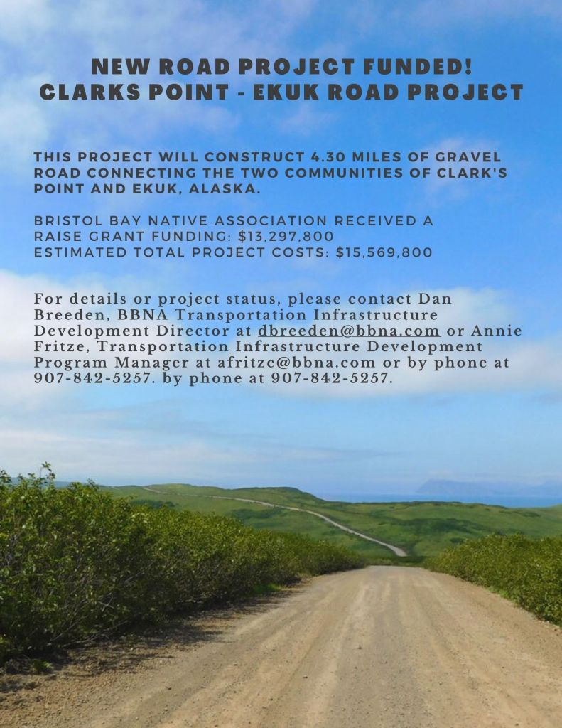 New Road Project Funded-Ekuk-Clarks – Bristol Bay Native Association