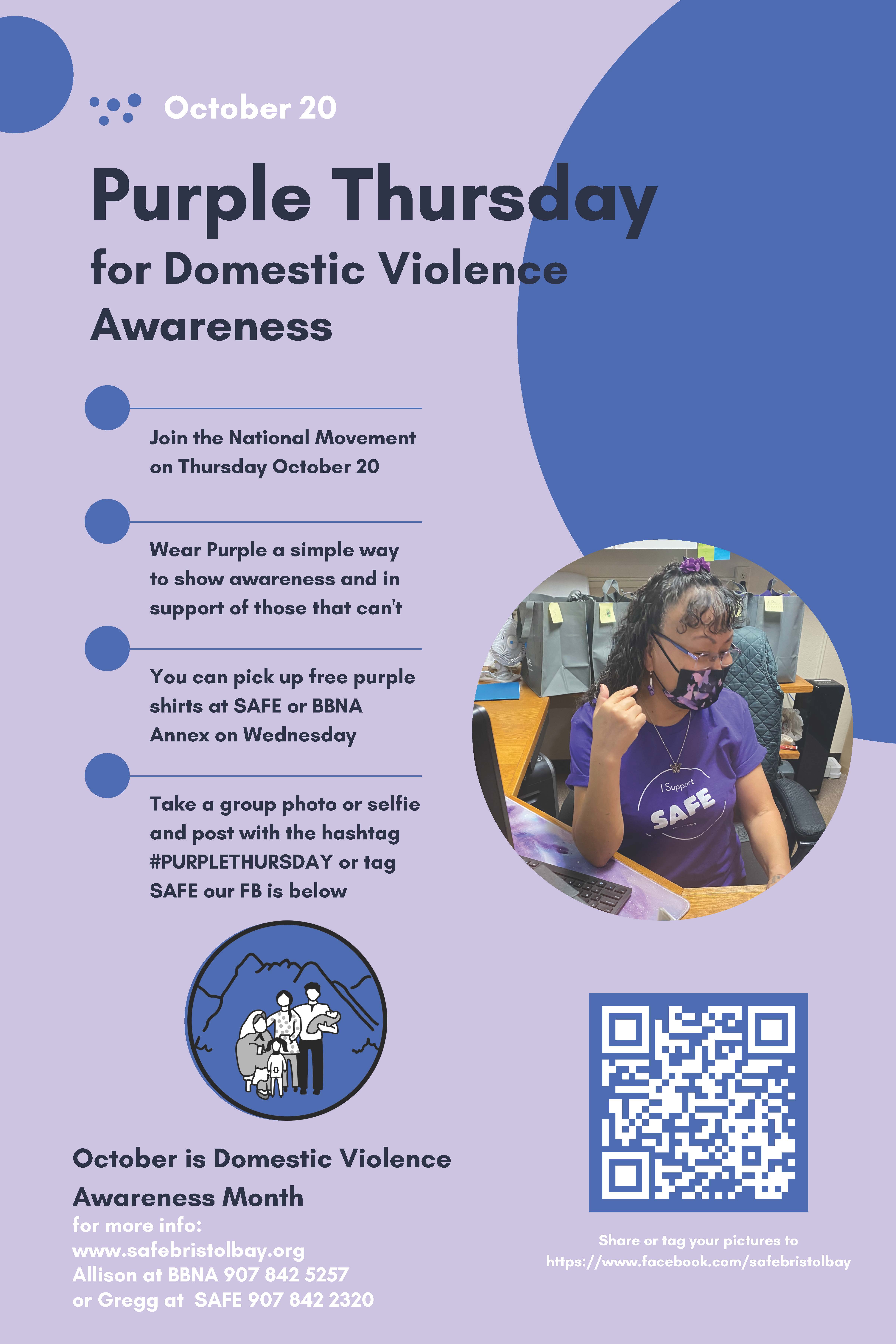 Purple Shirt Day, standing in solidarity for Domestic Violence ...