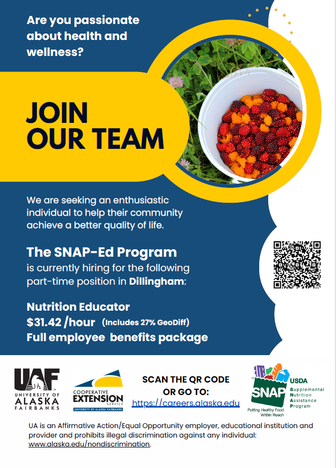 SNAP-Ed Program Position-Nutrition Educator – Bristol Bay Native ...