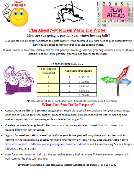 Low Income Home Energy Assistance Program – Bristol Bay Native Association